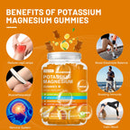 Potassium magnesium gummies for stress relief