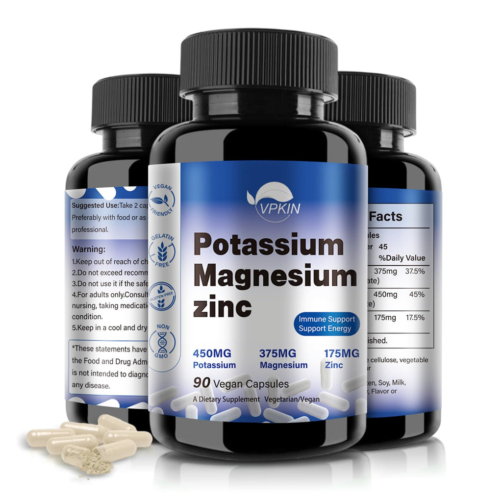 Potassium magnesium supplement for energy