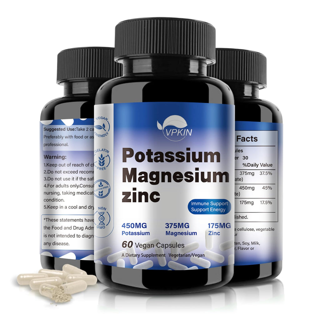 Potassium magnesium supplement for energy