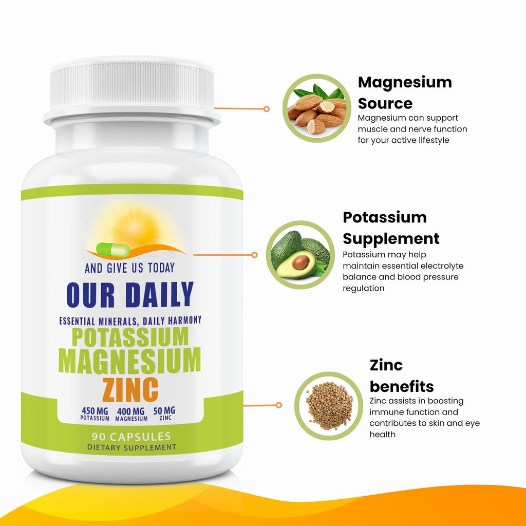 potassium magnesium zinc for muscle function