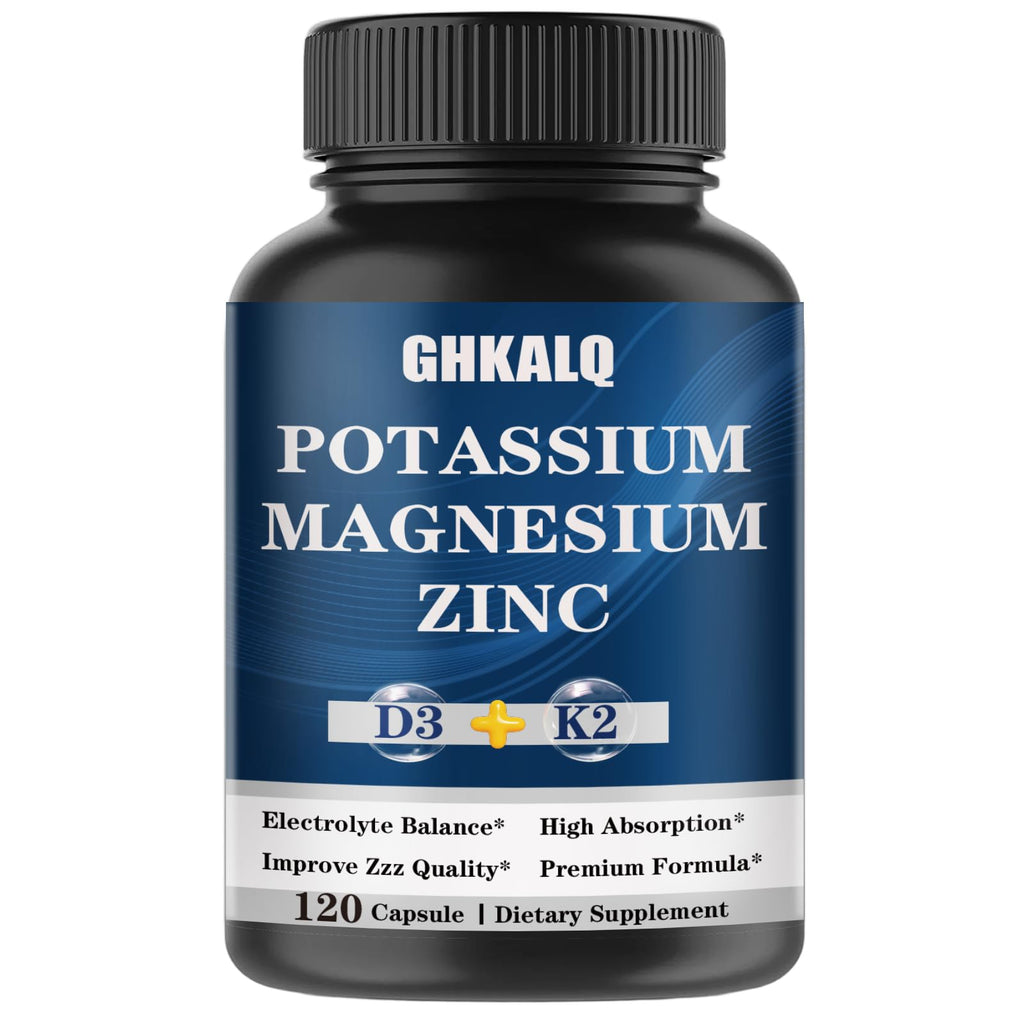 Potassium magnesium zinc supplement capsules