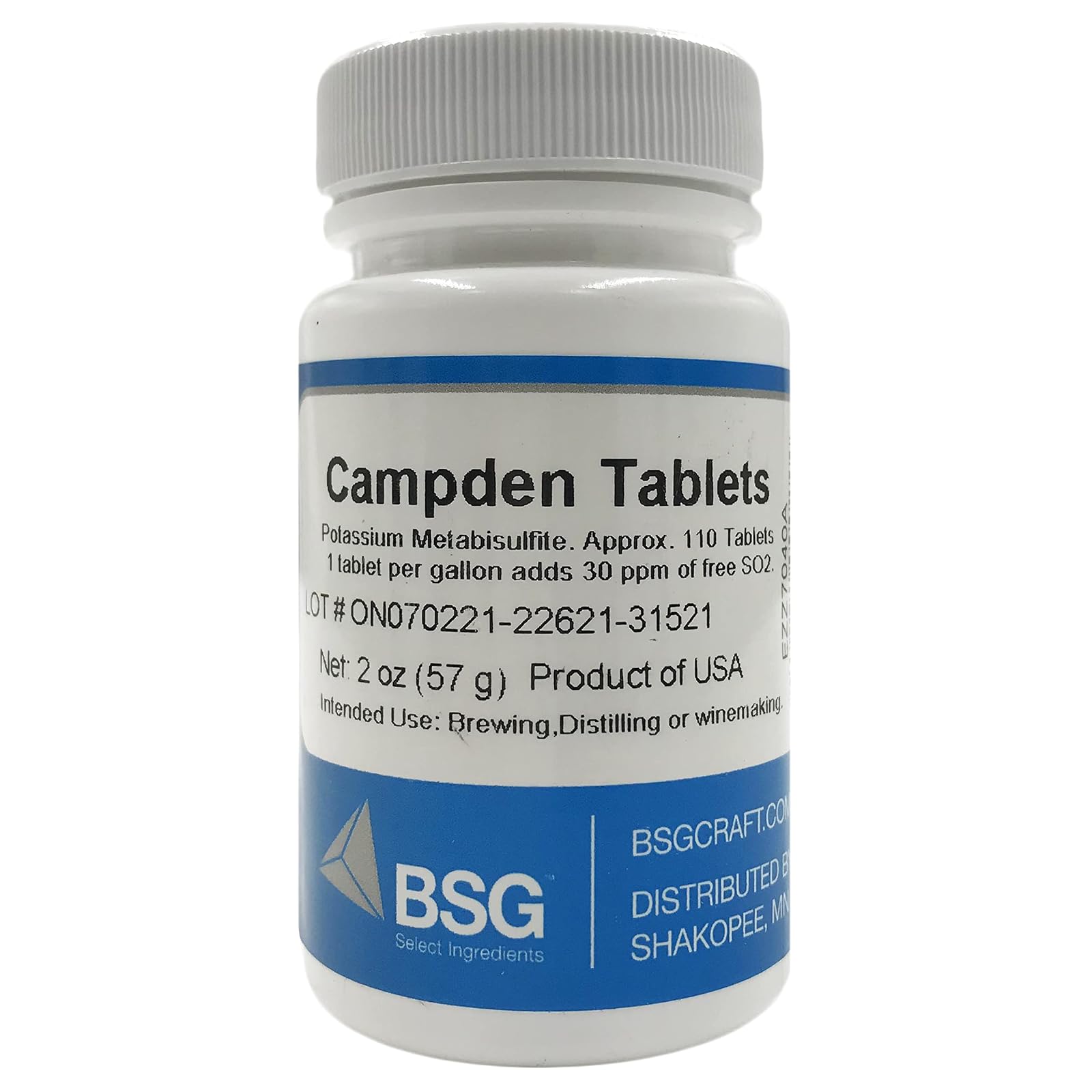 Potassium metabisulfite 2 oz tablets for wine making