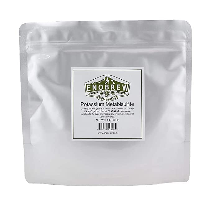 Potassium metabisulfite for winemaking