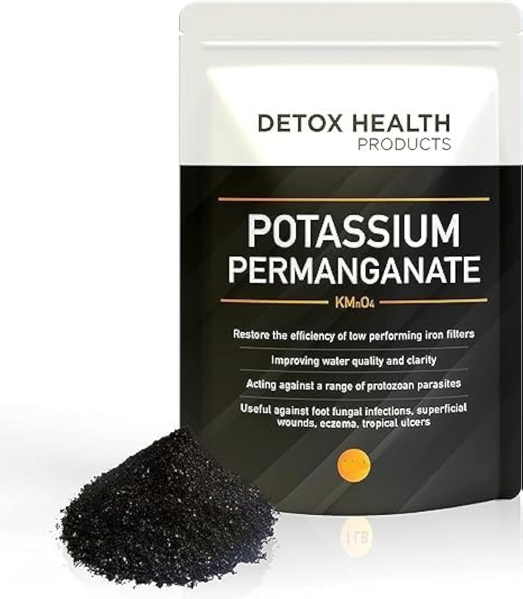 Potassium permanganate detox crystals