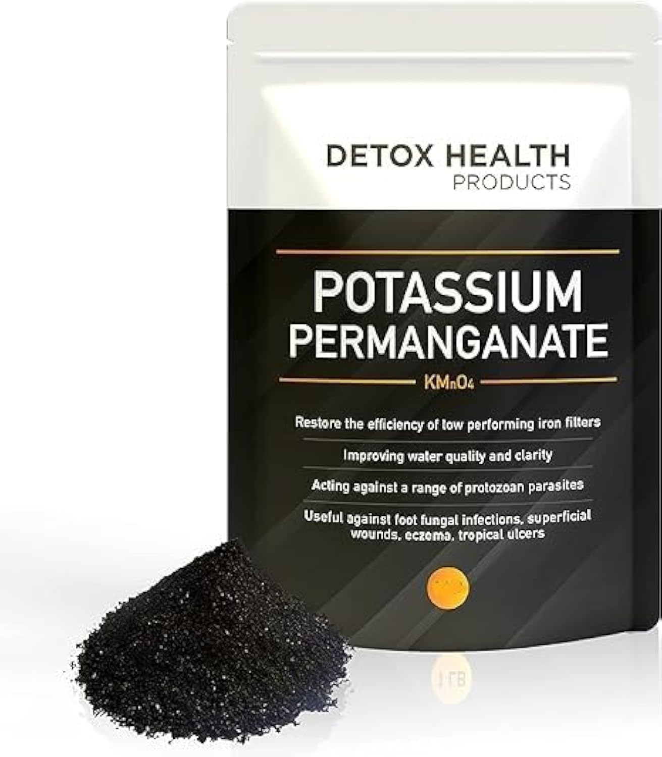 Potassium permanganate detox crystals