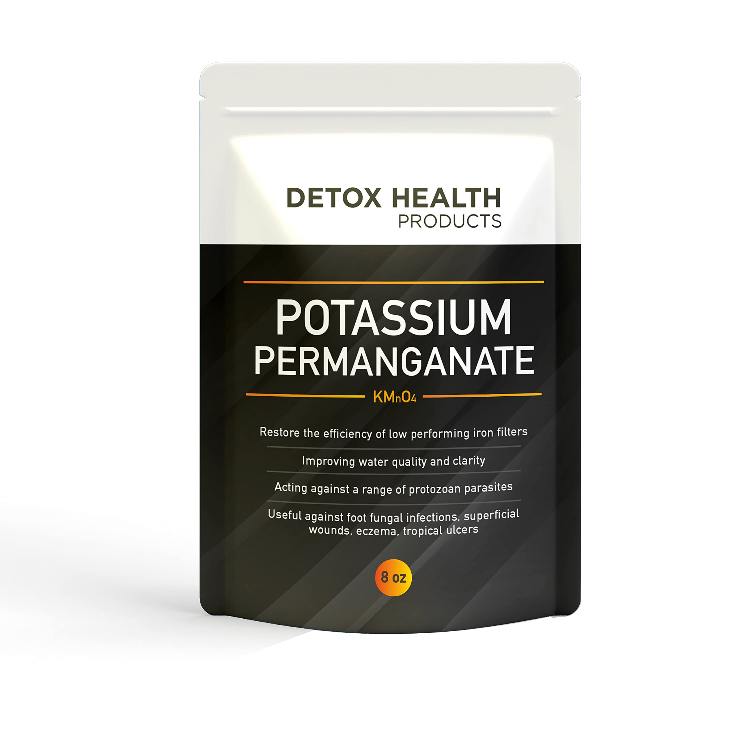 Potassium permanganate detox powder