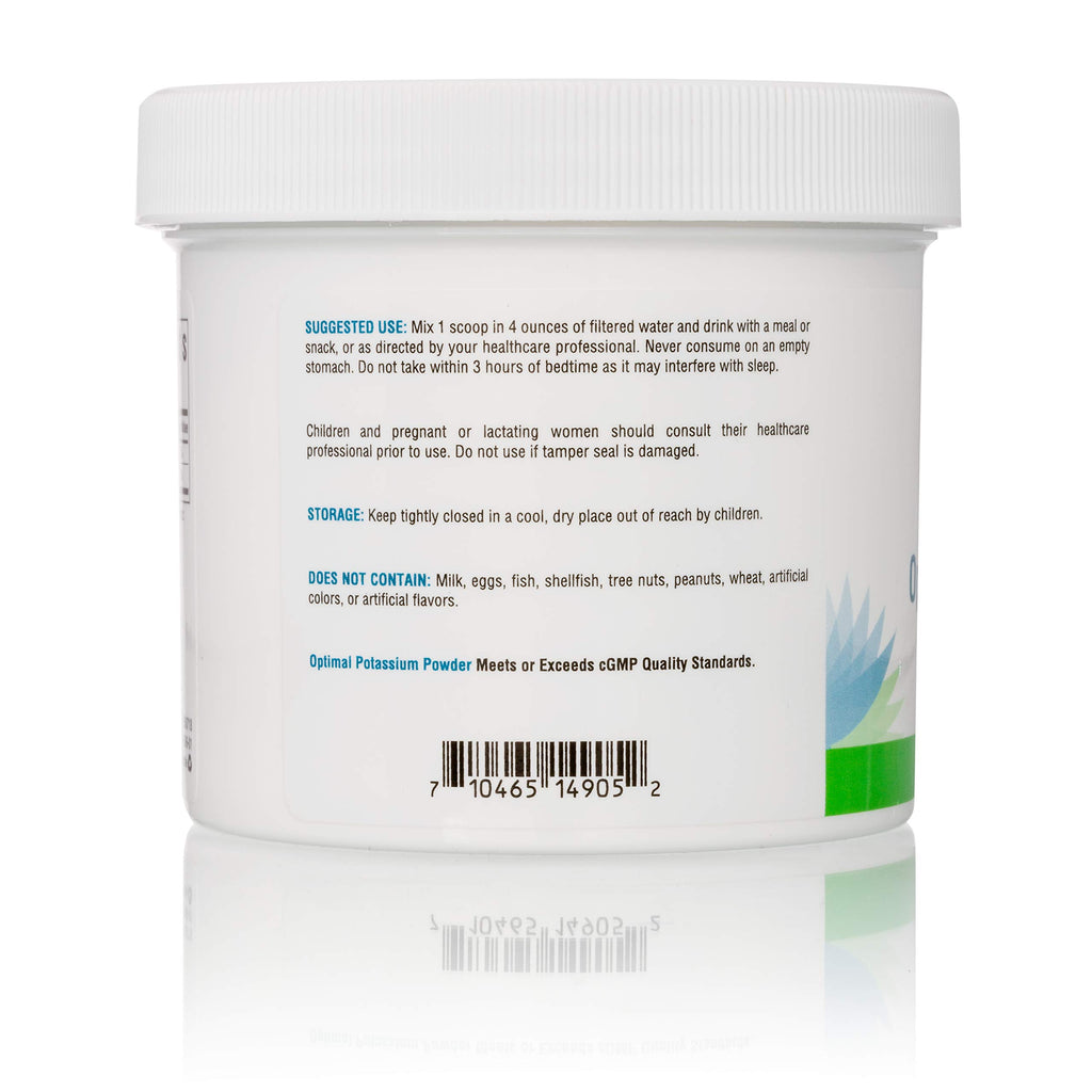 Potassium powder for hydration support