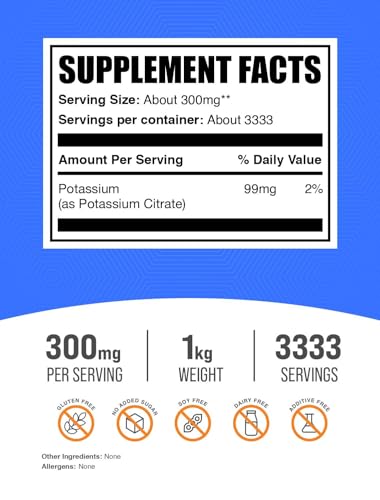 potassium powder for muscle recovery