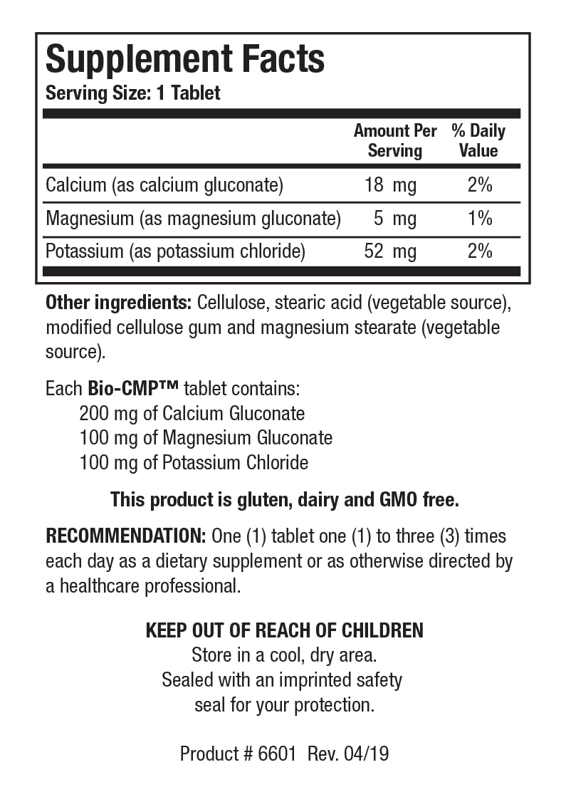 Potassium-rich formula for muscle support