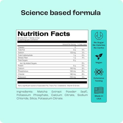 potassium-rich green tea powder