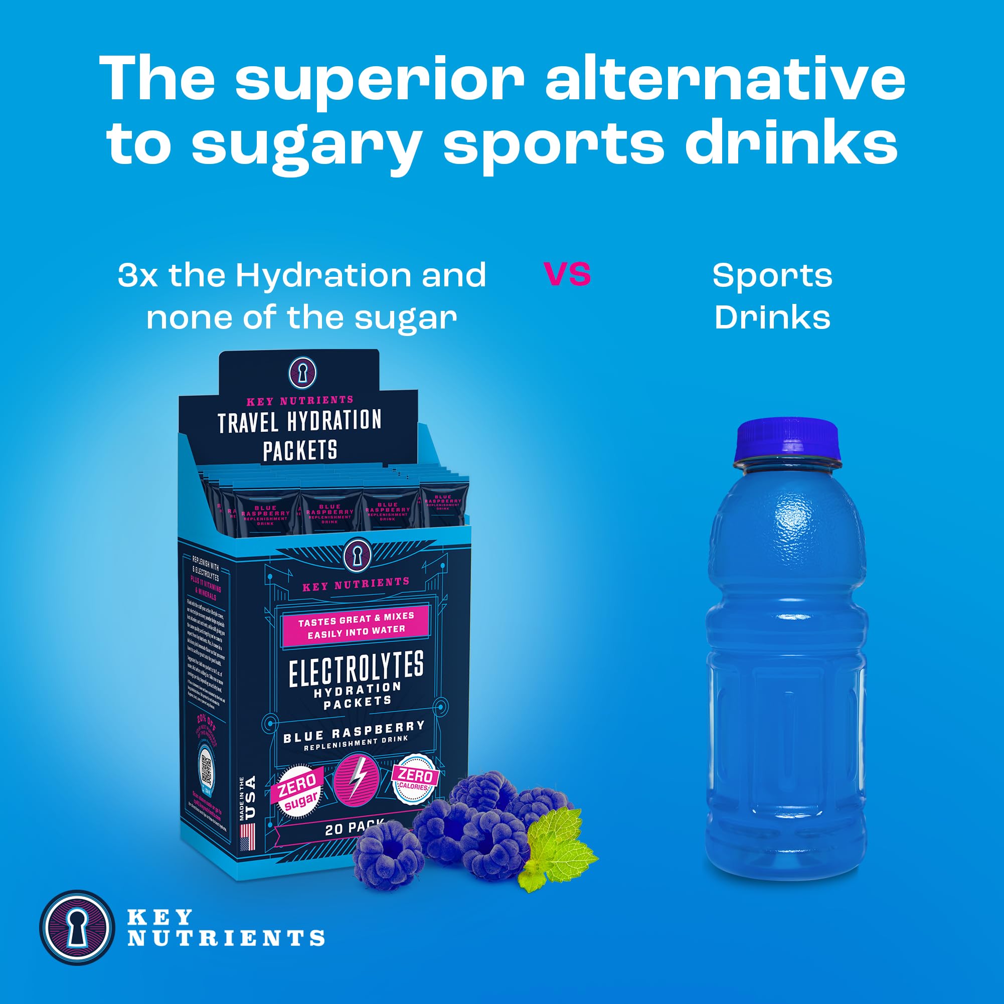 potassium-rich sports hydration packets