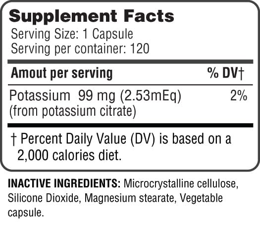 potassium supplement for active lifestyle