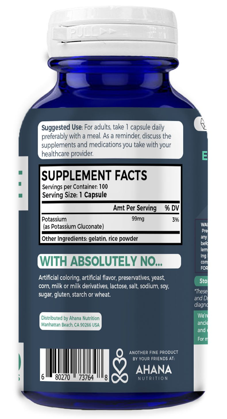 Potassium supplement for blood pressure