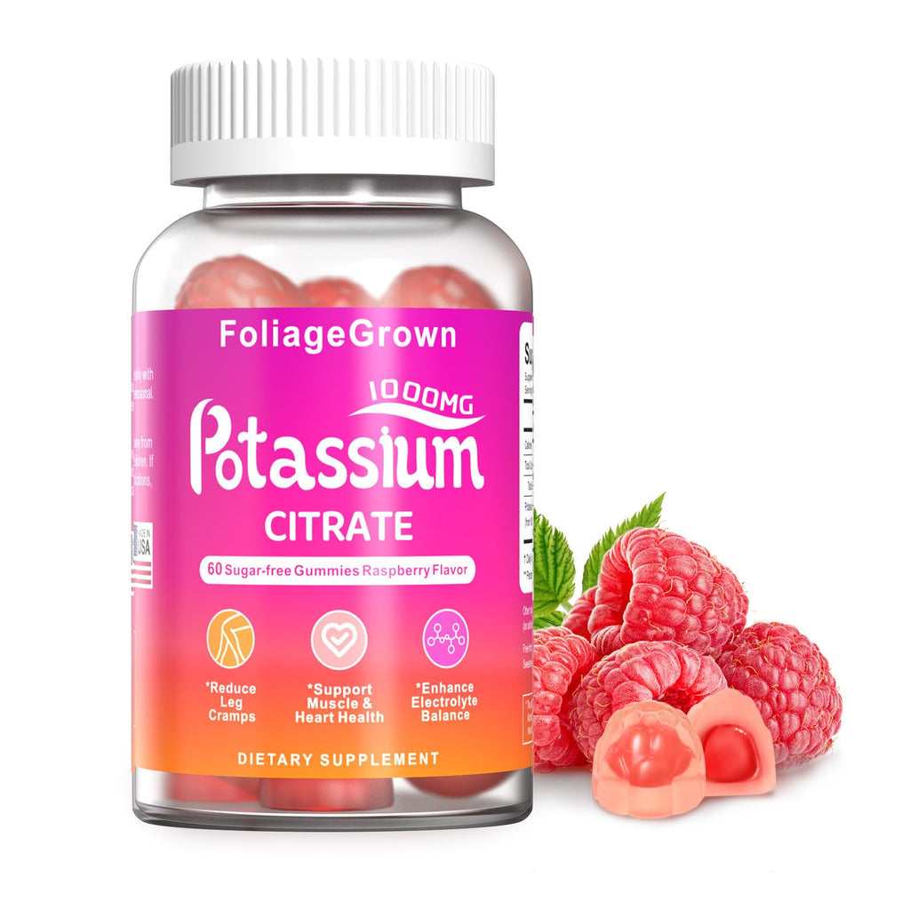 Potassium supplement gummies for heart health