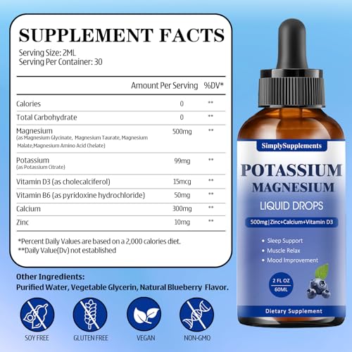 potassium supplement with calcium and zinc
