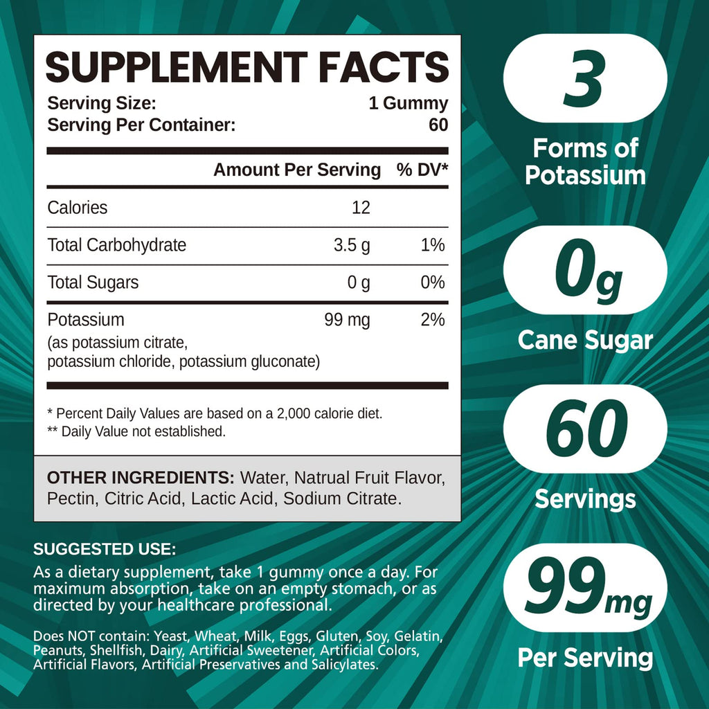 potassium supplements for improved hydration