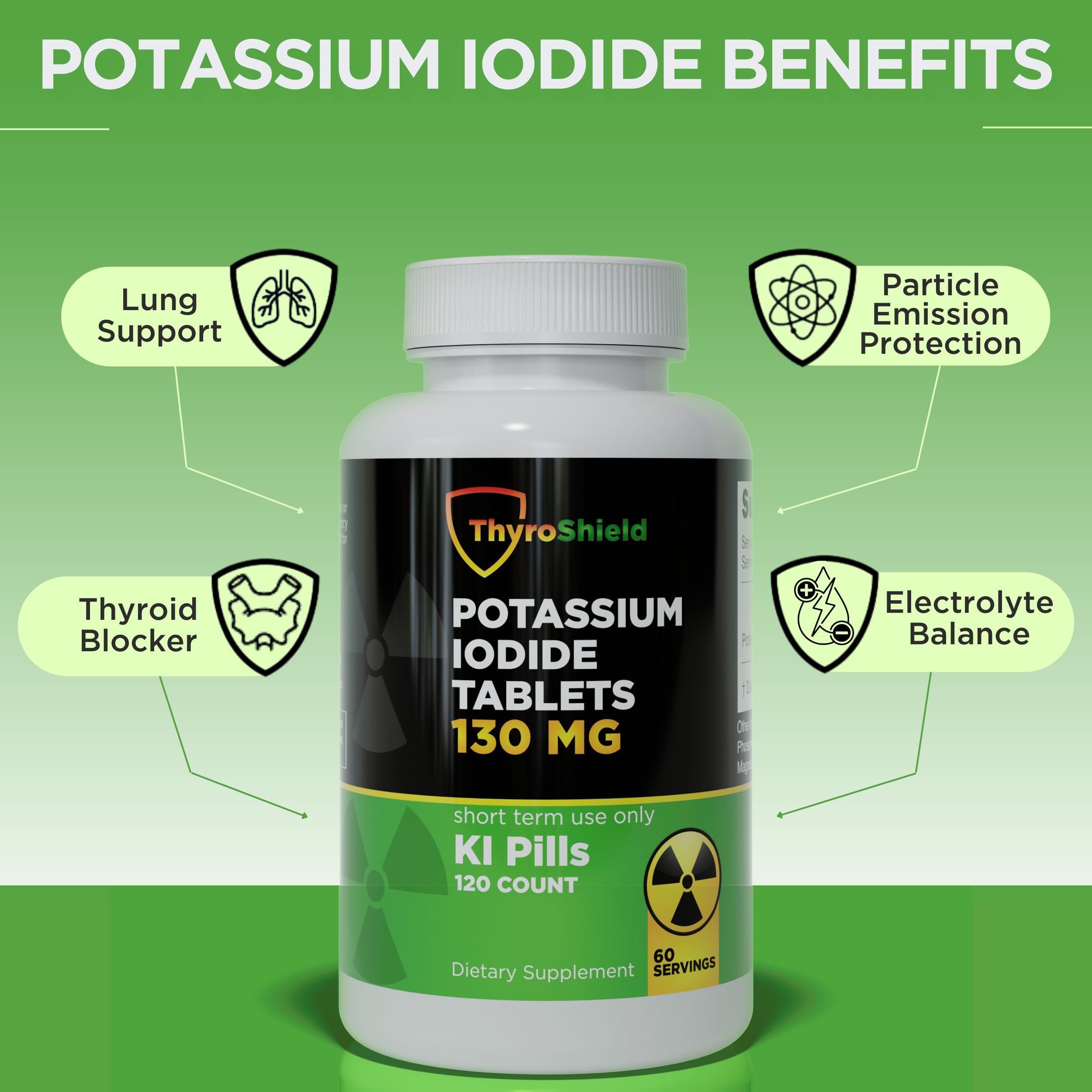 Potassium tablets for thyroid function support