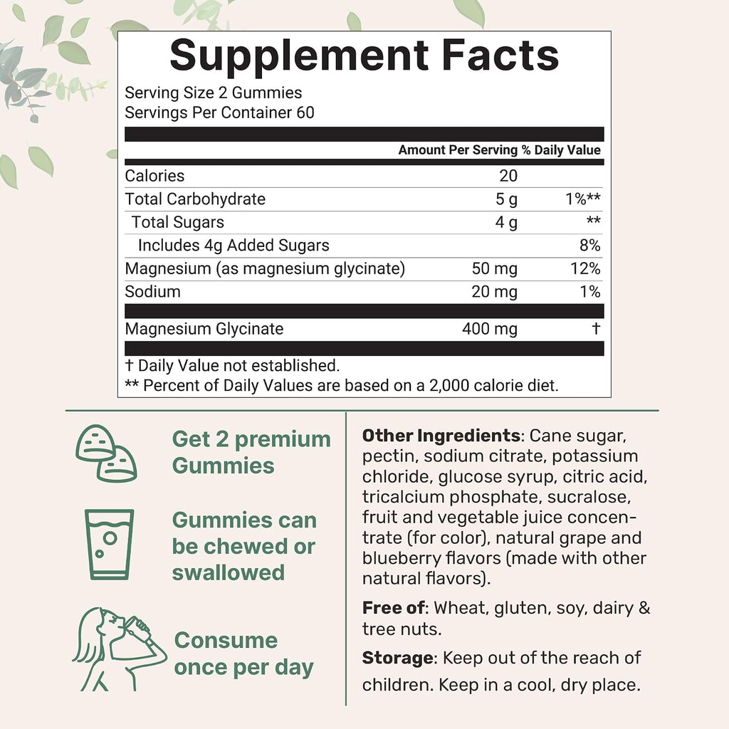 Potent Elemental magnesium for better sleep
