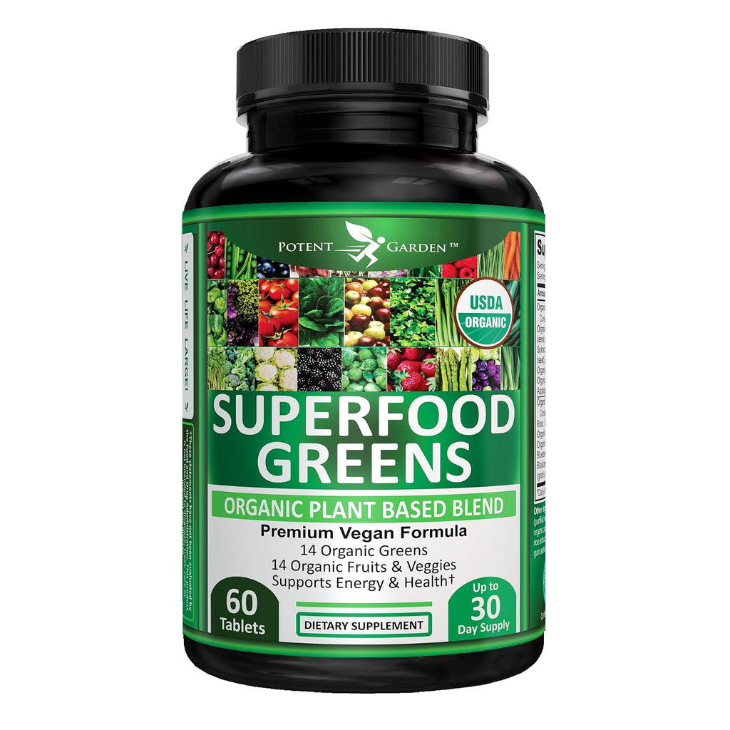Potent Garden organic greens tablets
