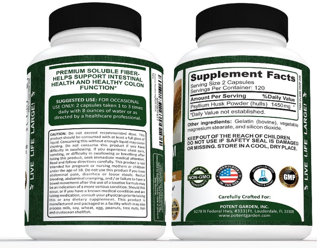 Potent Garden psyllium husk benefits