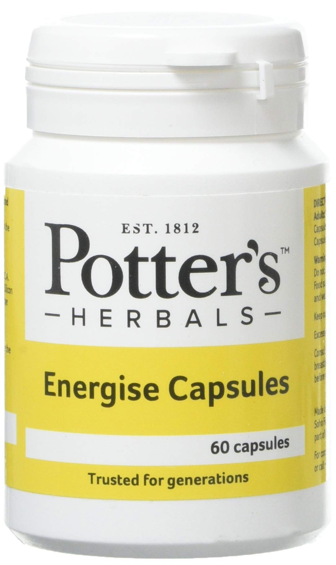 Potter's Energize blended vitamin capsules