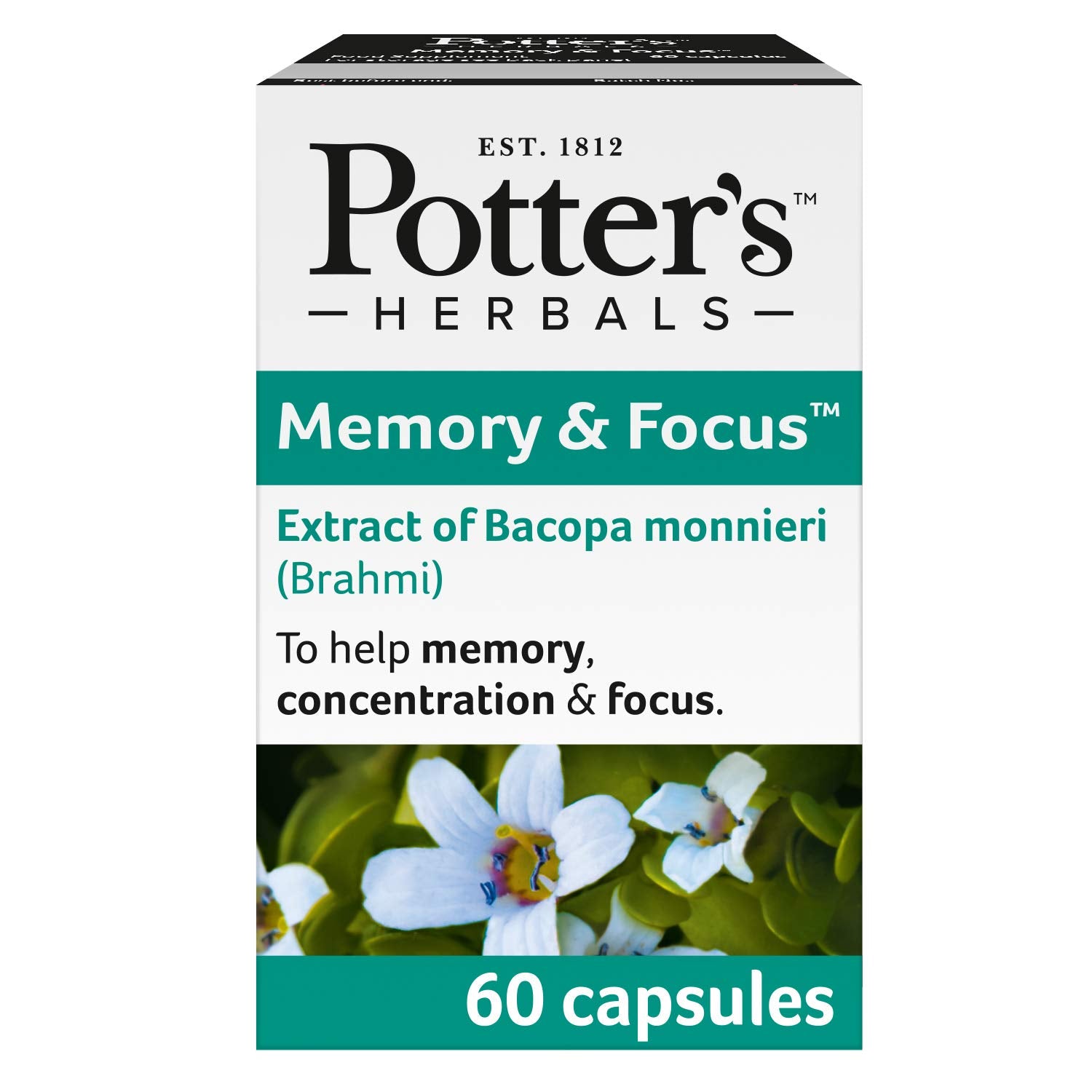 Potter's Herbals Memory capsules for focus