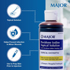 Povidone-Iodine solution for minor cuts