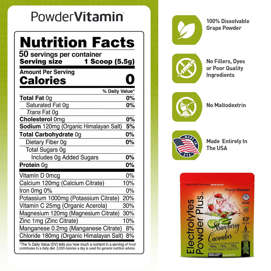 PowderVitamin electrolyte powder for energy boost