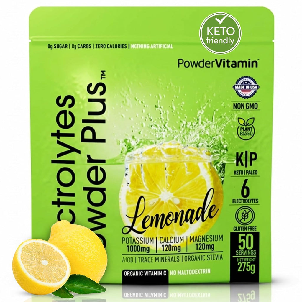 PowderVitamin lemonade electrolyte powder