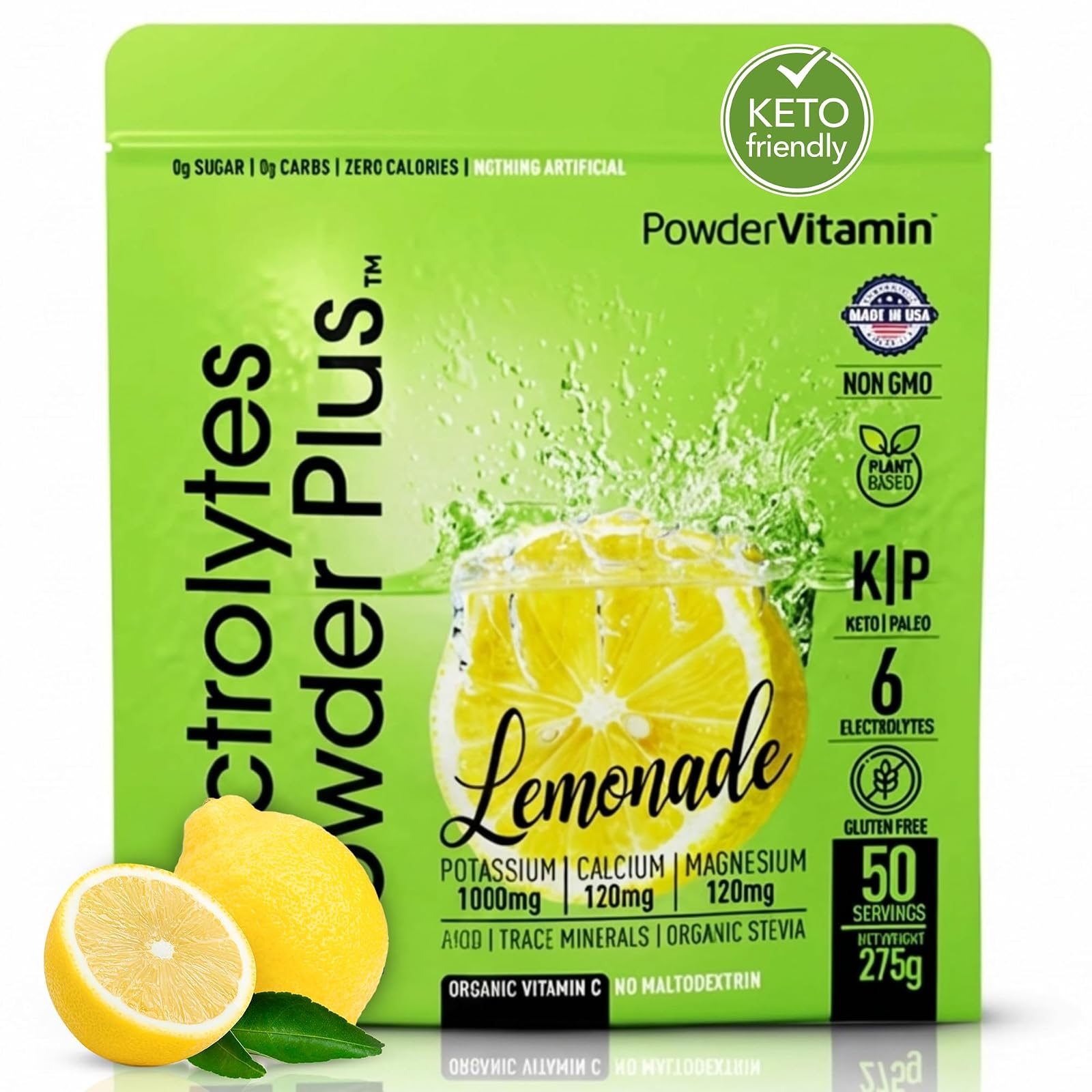 PowderVitamin lemonade electrolyte powder