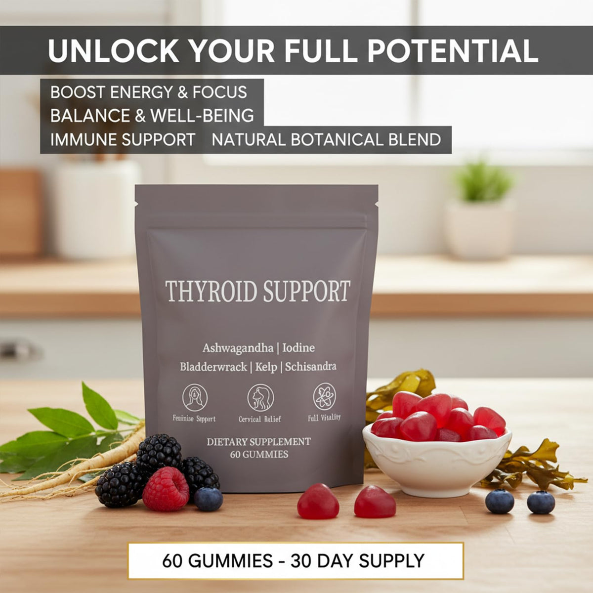Power gummies for hormonal balance