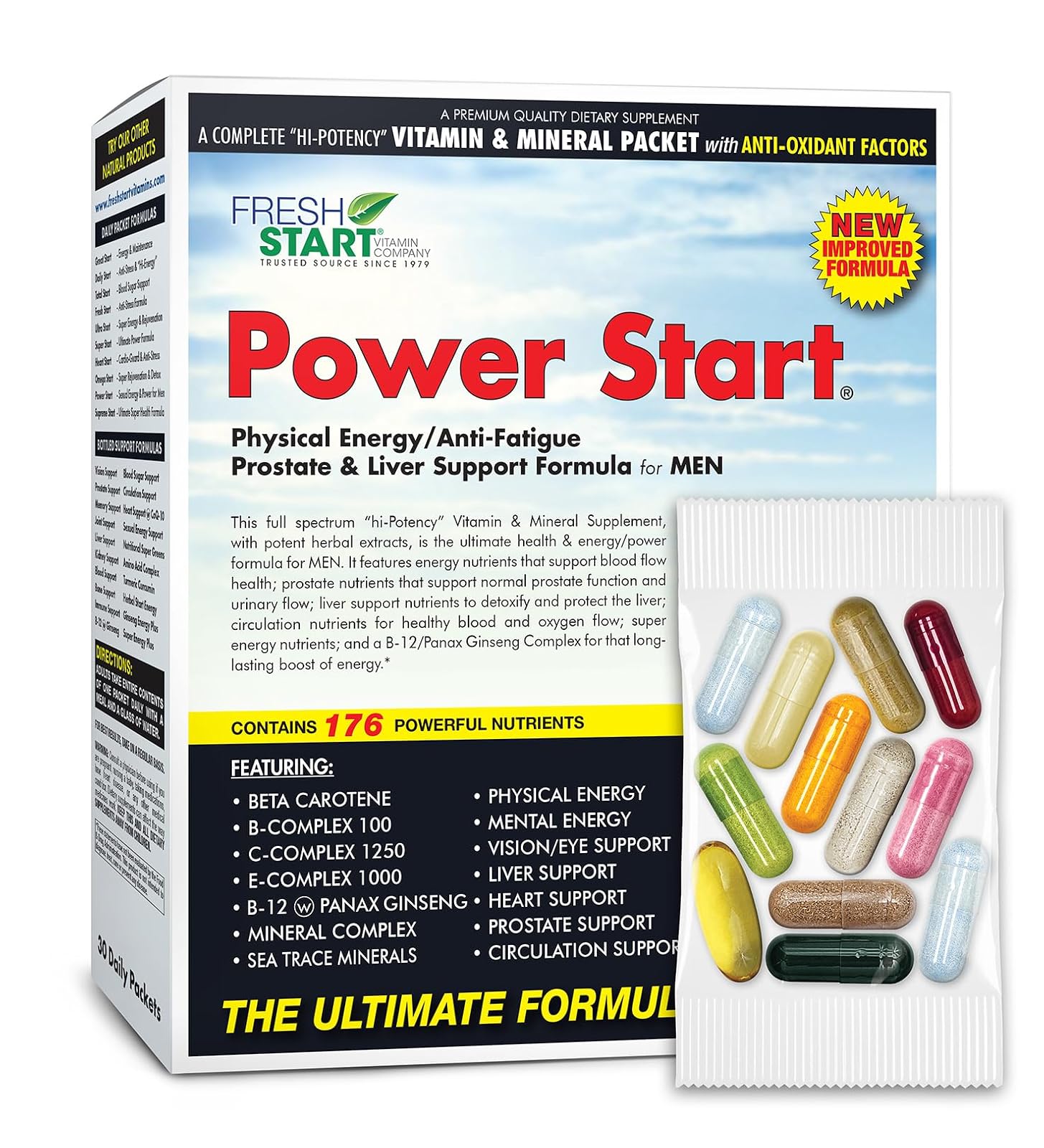 Power Start men's daily multivitamins
