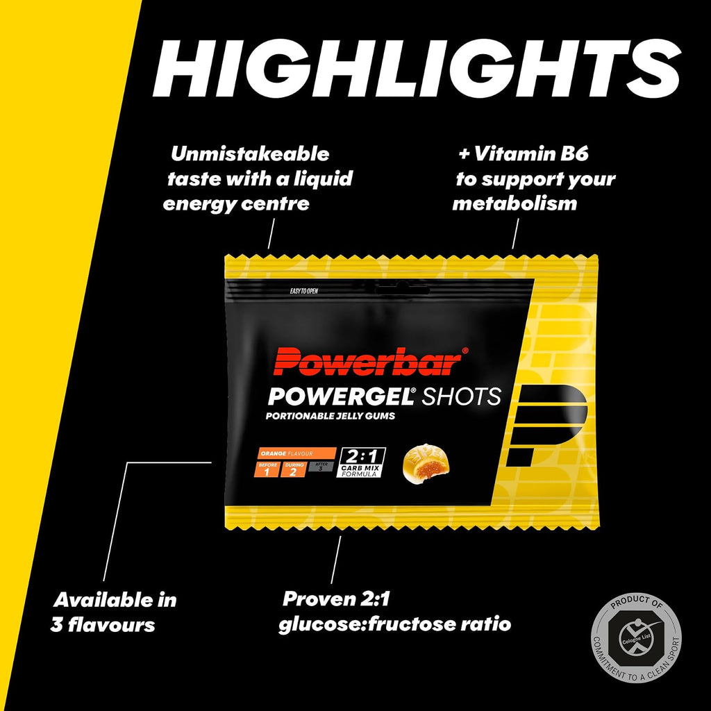 Powerbar energy shots for endurance