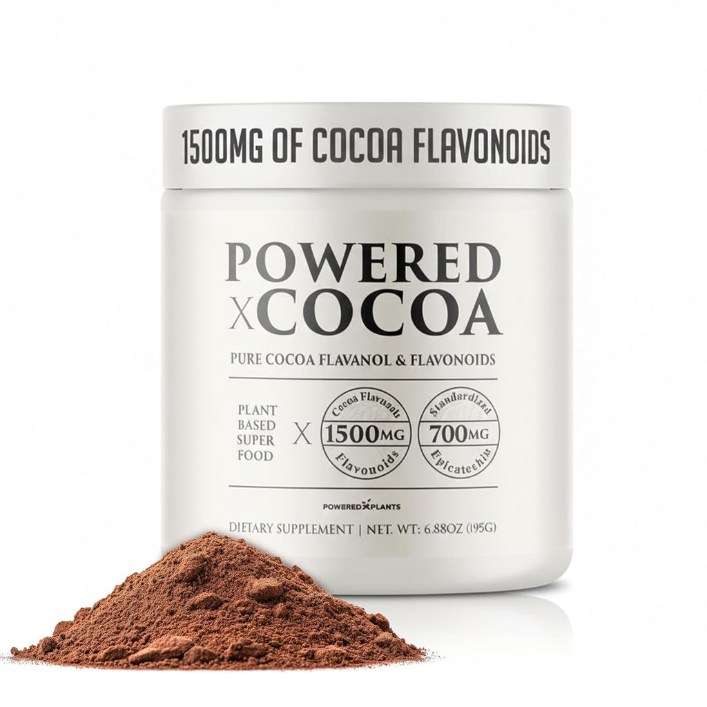Powered X Plants cocoa powder for smoothies