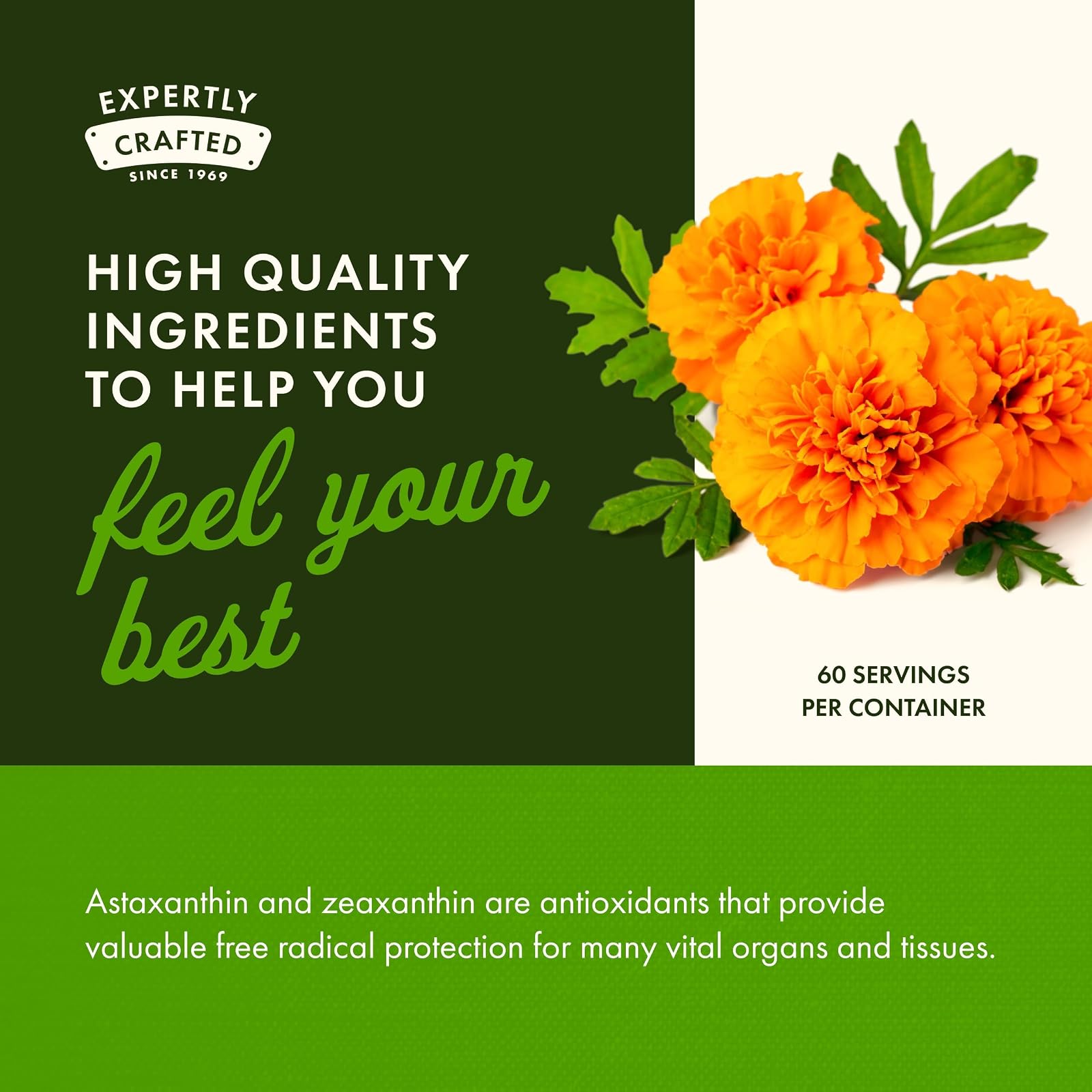 Powerful antioxidant formula with astaxanthin