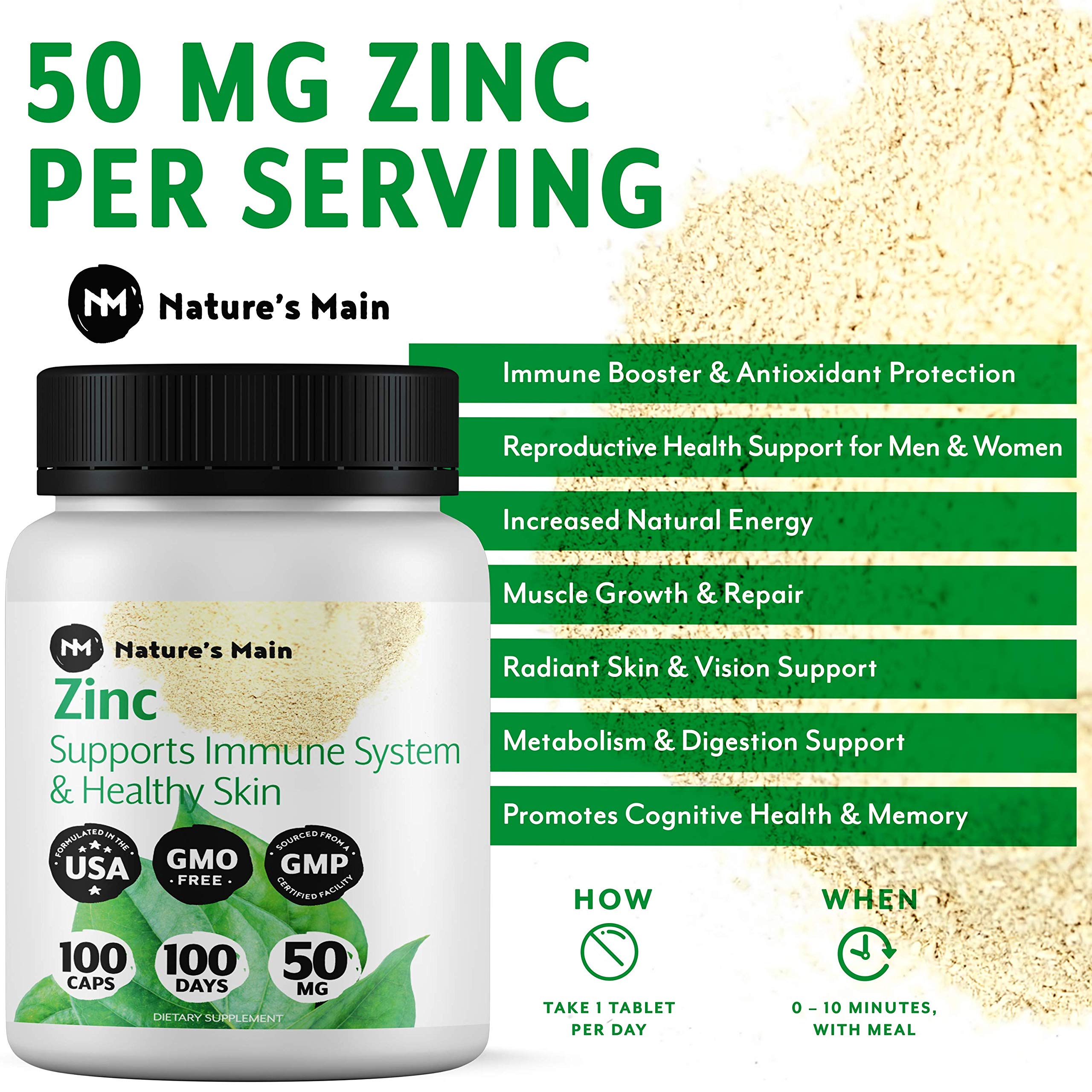 Powerful antioxidant zinc benefits