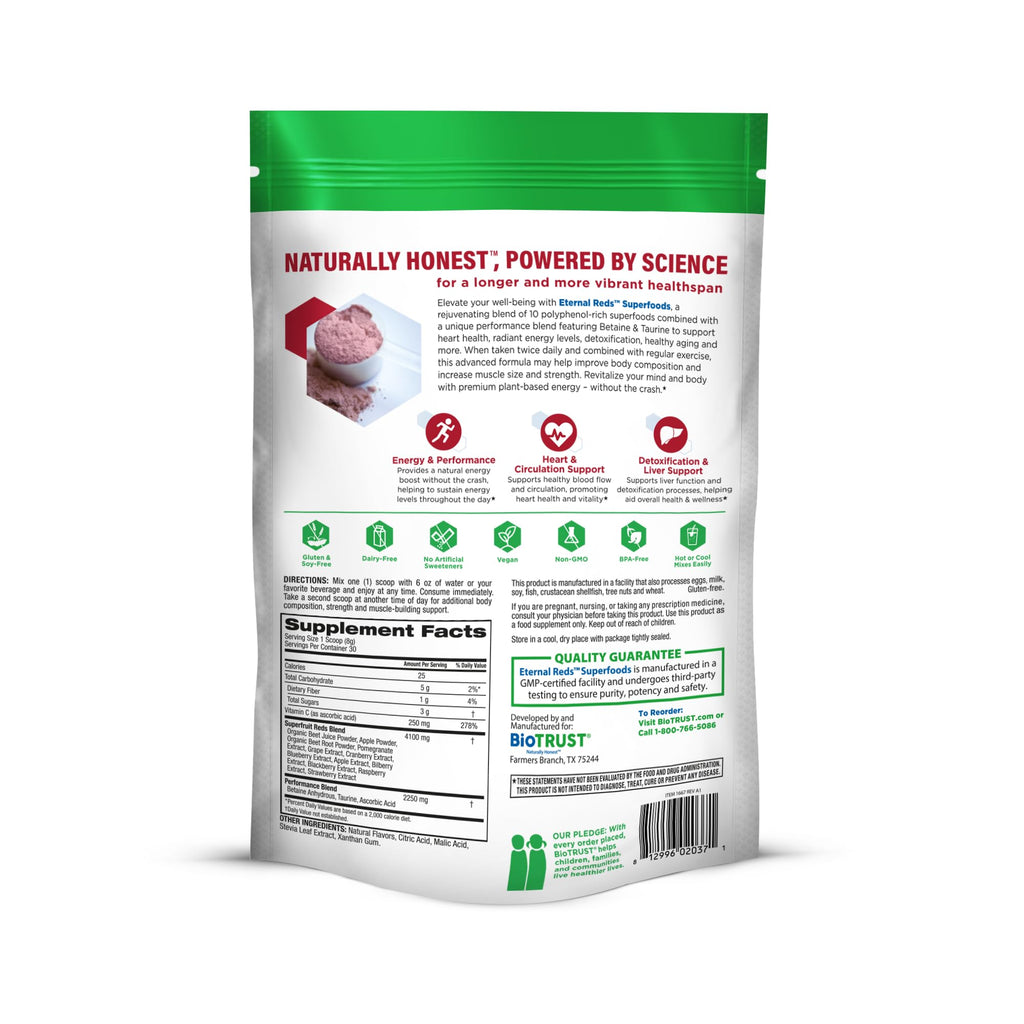 powerful antioxidants in berry powder