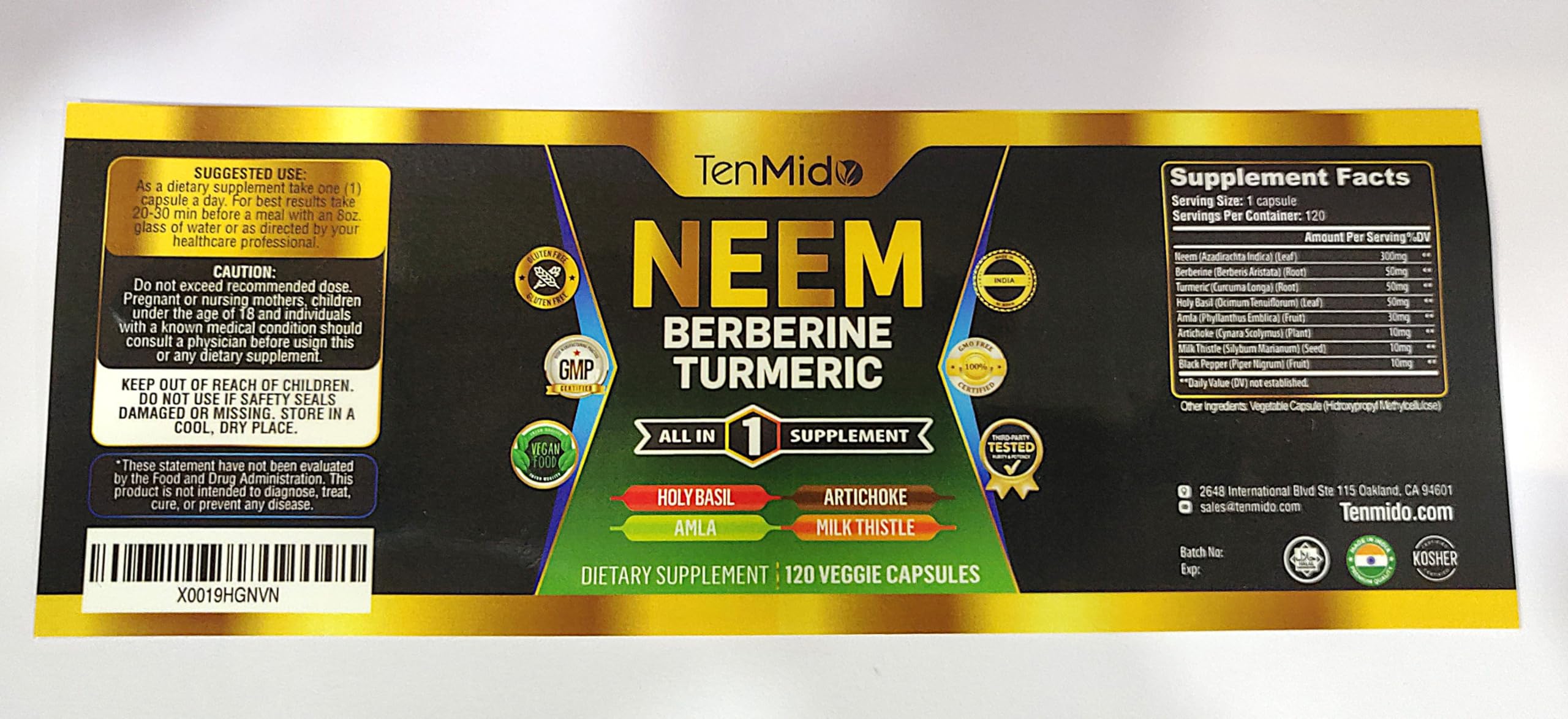 powerful blend of neem and holy basil
