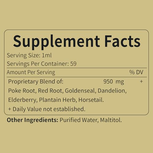 Powerful detox blend with Poke Root