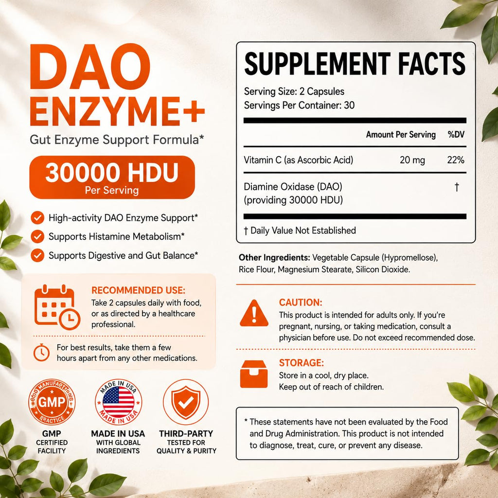 powerful histamine support for gut health