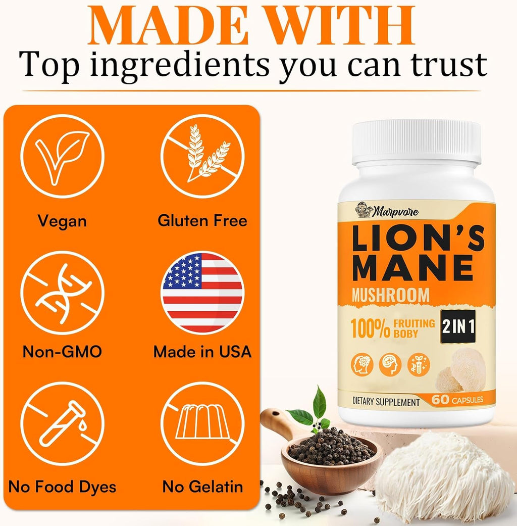 powerful Lion's Mane for mental performance