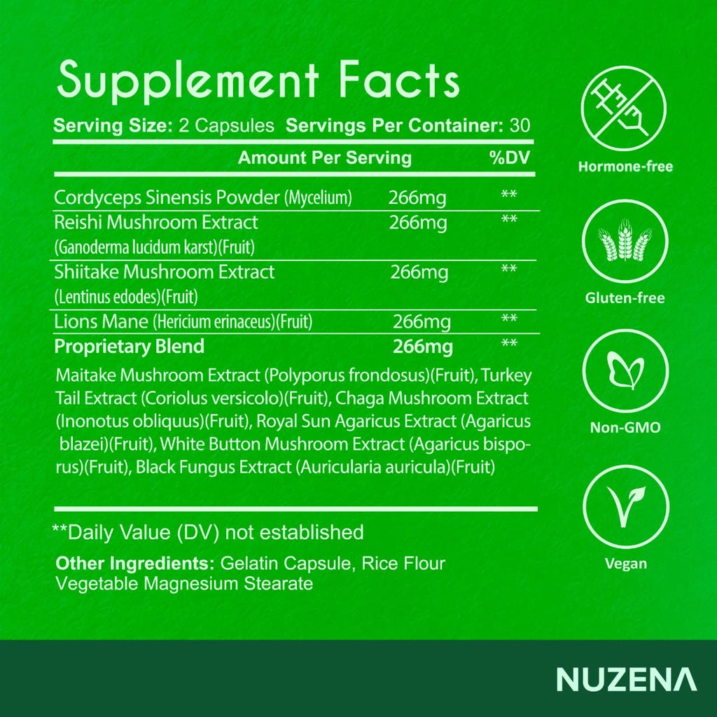 Powerful mushroom complex for immunity