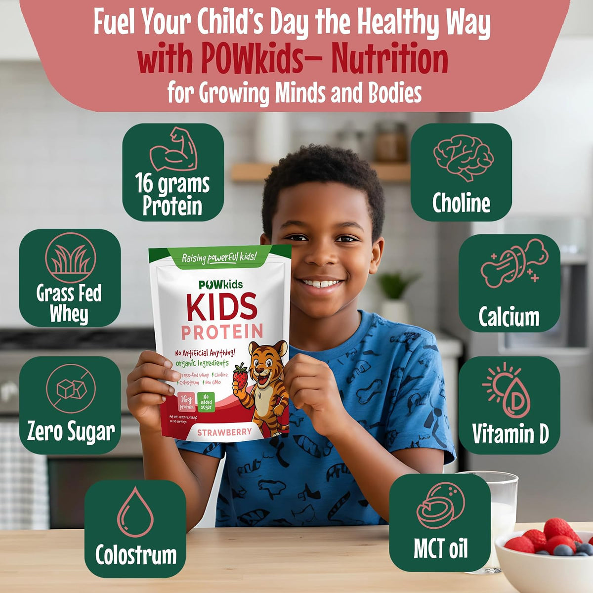POWkids whey protein for active kids