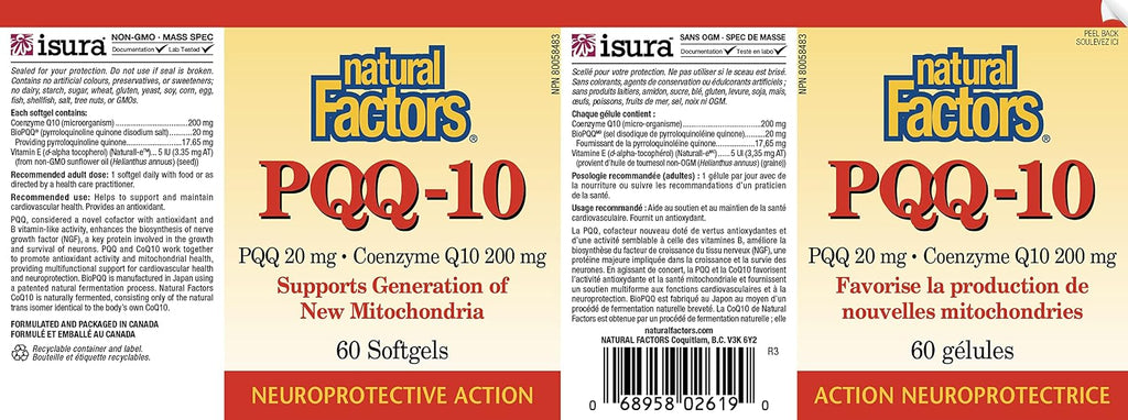 PQQ-10 with BioPQQ benefits