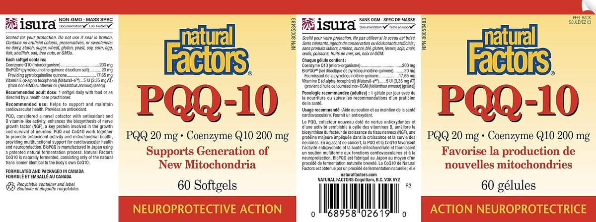 PQQ-10 with BioPQQ benefits
