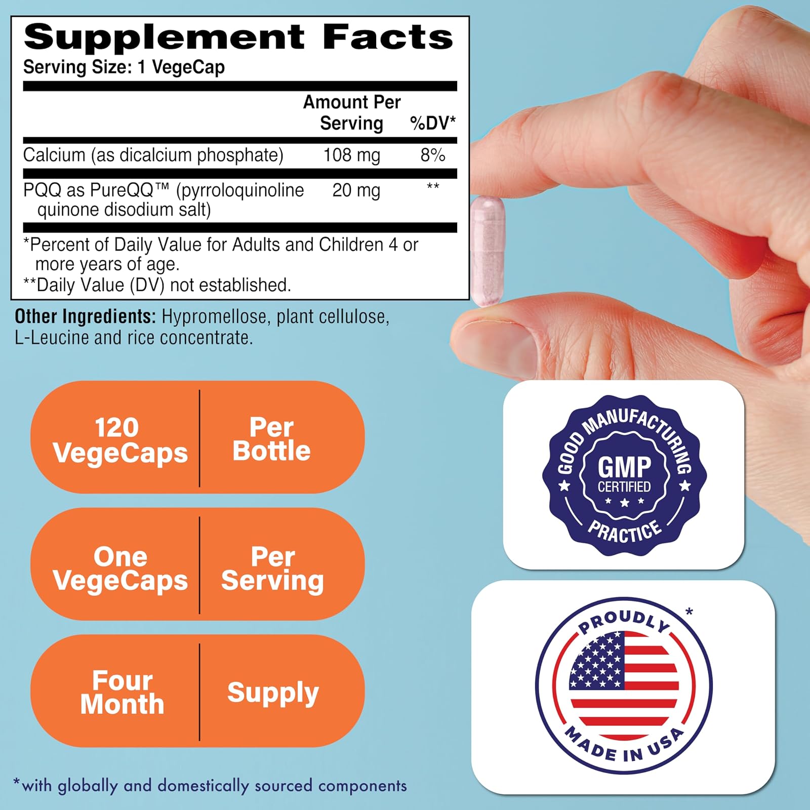 PQQ 20 mg for energy support