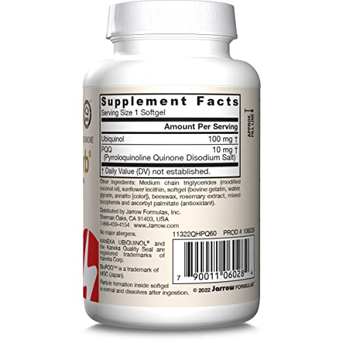 PQQ and CoQ10 for brain function