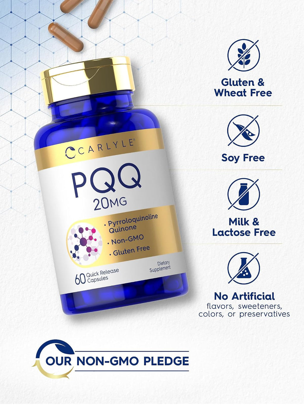 PQQ capsules for antioxidant protection