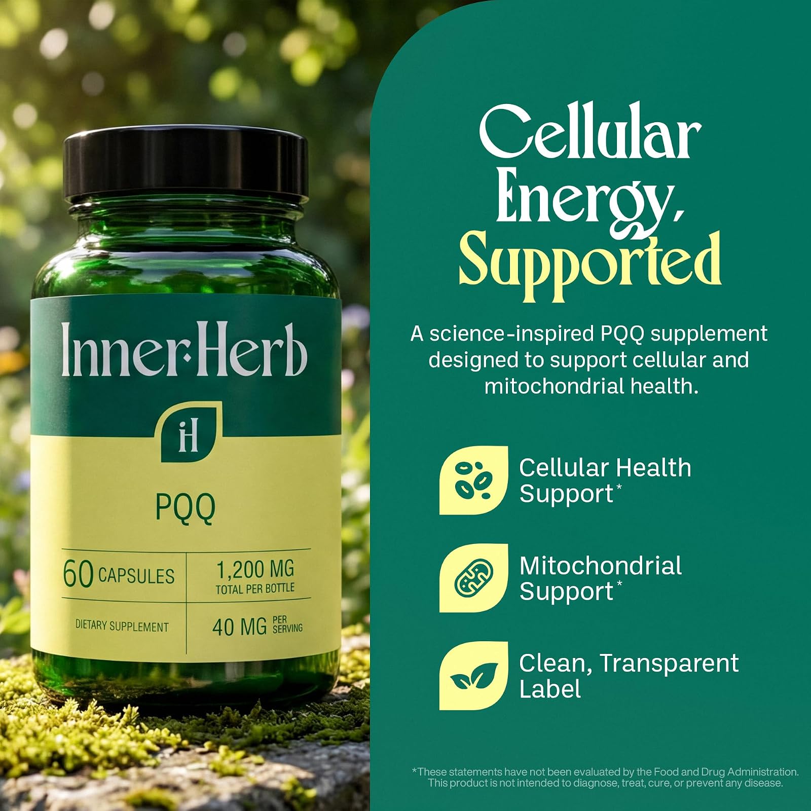 PQQ capsules for cognitive support