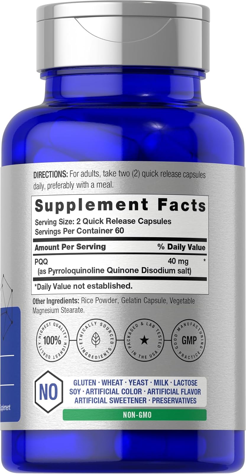 PQQ capsules for men's health